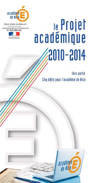 Calaméo - Projet Académique 2010 2014 - Académie de Nice - livre 1