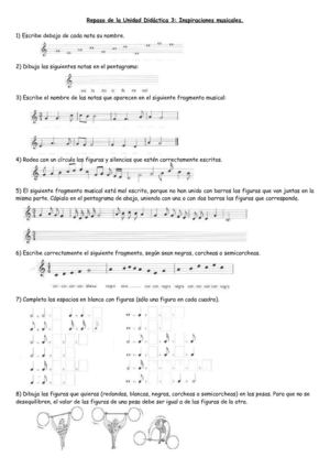 Calaméo - Música 1º ESO - UD3 - Ejercicios de repaso