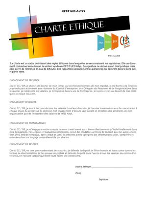 Calaméo - Charte éthique