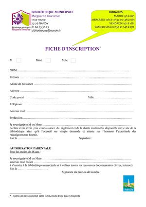 Calaméo - Fiche d'inscription