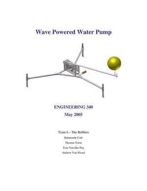 Calaméo - Wave Powered Water Pump - Bobbers