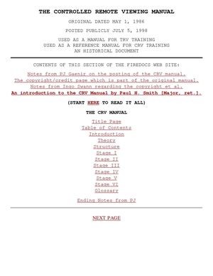 Calaméo - CIA Remote Viewing Manual