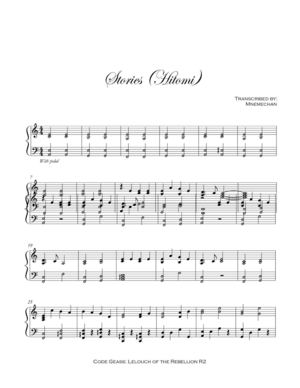 Calaméo - code geass piano sheet music stories