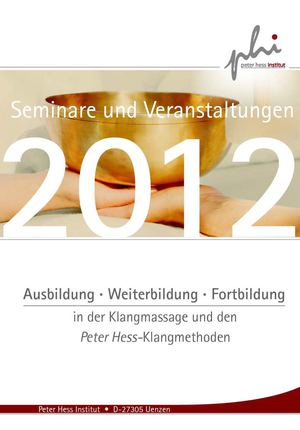 Calaméo - Programmheft 2012 des Peter Hess Instituts