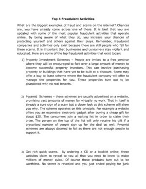 Calaméo - Top 4 Fraudulent Activities