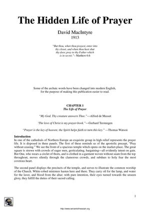 Calaméo - The hidden life of prayer Book