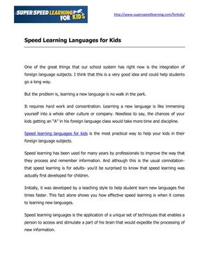 Calaméo - Speed Learning Languages for Kids