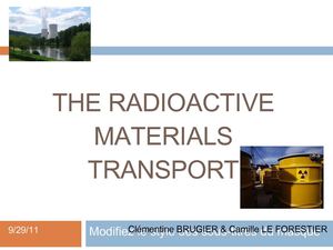 Calaméo - THE RADIOACTIVE MATERIALS TRANSPORT