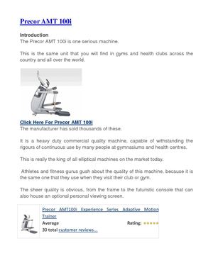 Calaméo - Precor AMT 100i