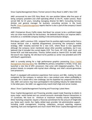 Calaméo - Shaw Capital Management News: Former Lenovo’s Rory Read Is ...
