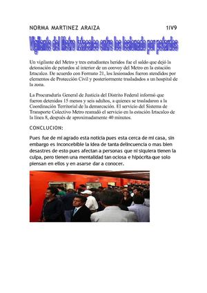 Calaméo - NORMA MARTINEZ ARAIZA 1IV9 (NOTICIA)