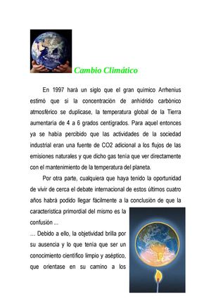 Calaméo - ACTIVIDAD SOBRE CAMBIO CLIMÁTICO
