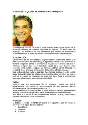 Calaméo - webquest ¿Quién es García Márquez