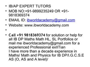 Calaméo - Call@+91-9818369374 IB math portfolio G-force tolerance