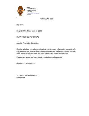 Calaméo - CIRCULARES INTERNAS Y EXTERNAS