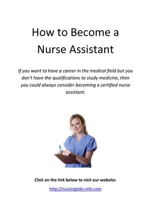 Calaméo - How to Become a Nurse Assistant