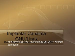 Calaméo - implantar GNU/Linux CANAIMA