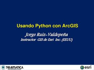 Calaméo - Usando Python con ArcGIS