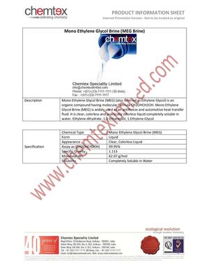Calaméo - Mono Ethylene Glycol Brine (MEG Brine)