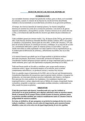 Calaméo - REDUCIR REUSAR Y RECICLAR