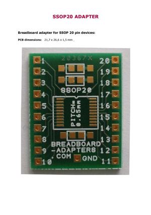 Calaméo - SSOP20 adapter