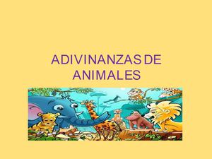 Calaméo - ADIVINANZAS DE ANIMALES