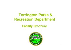 Calaméo - Torrington Parks and Recreation Facility Brochure