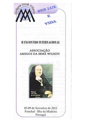 Calaméo - II Encontro Internacional Amigos da Irmã Wilson - Programa