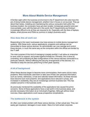 Calaméo - More About Mobile Device Management