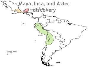 Inca Maya Aztec Map