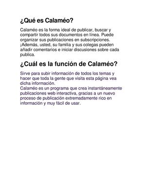 Calaméo - ¿Que es calameo?