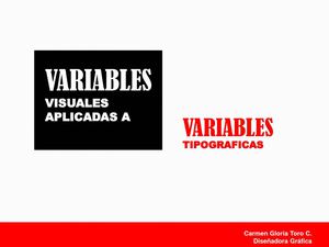 Calaméo - VARIABLES VISUALES TIPOGRAFICAS