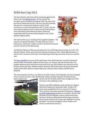 Calaméo - UEFA European Cup 2012