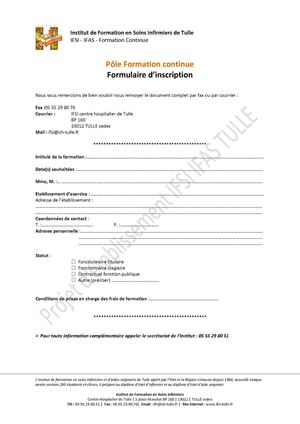 Calaméo - Formation Continue - Formulaire d'inscription