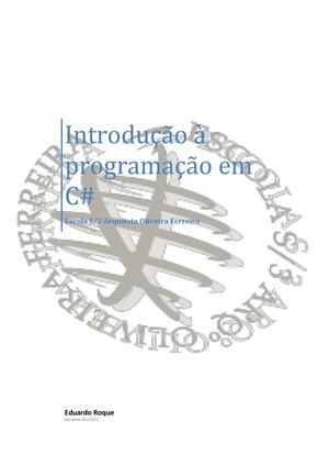 Calaméo - Introdução à Programação em C#