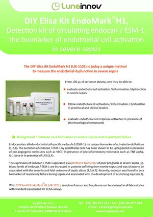 Calaméo - Lunginnov - DIYEK H1 blood biomarker in sepsis