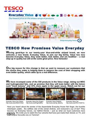 Calaméo - TESCO Now Promises Value Everyday