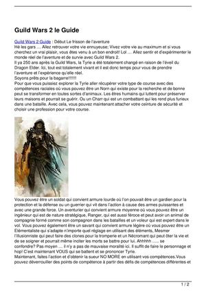 Calaméo - Guild Wars 2 le Guide