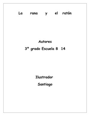 Calaméo - La rana y el ratón Ilustrado por Santiago