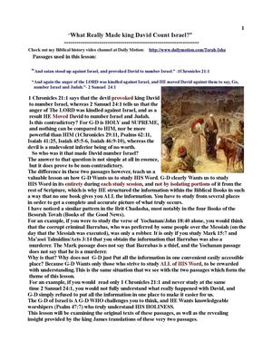 Calaméo - What Really Made king David Count Israel (Biblical Study)
