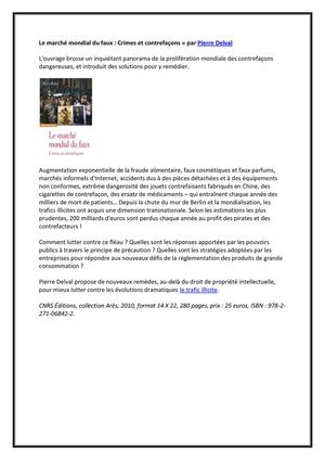 Calaméo - Le marché mondial du faux : Crimes et contrefaçons » par ...