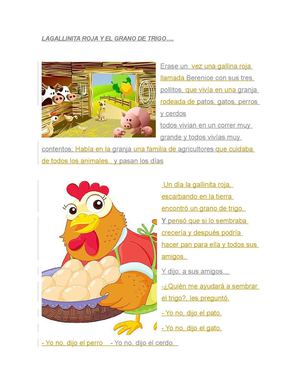 Calaméo - cuento la gallinita roja