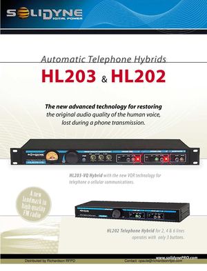 Calaméo - Solidyne HL203 HL202 Automatic Telephone Hybrids