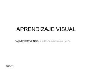 Calaméo - APRENDIZAJE VISUAL