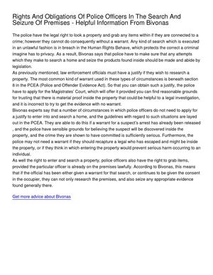Calaméo - Rights And Obligations Of Police Officers In The Search And ...