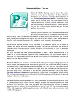 Calaméo - Microsoft Publisher Courses!