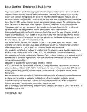 Calaméo - Lotus Domino - Enterprise E-Mail Server_