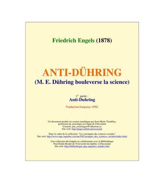 Calaméo - Friedrich Engels : anti-Dühring (tome 1)