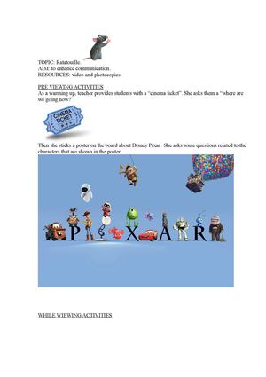 Calaméo - ratatouille activity