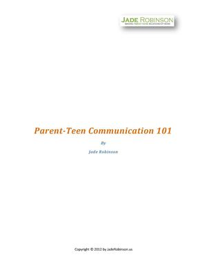 Calaméo - Parent-Teen Communication 101